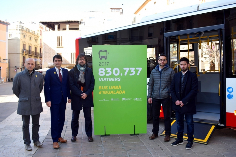 Els usuaris del bus urbà a la Conca d'Òdena superen els 800.000 el 2017